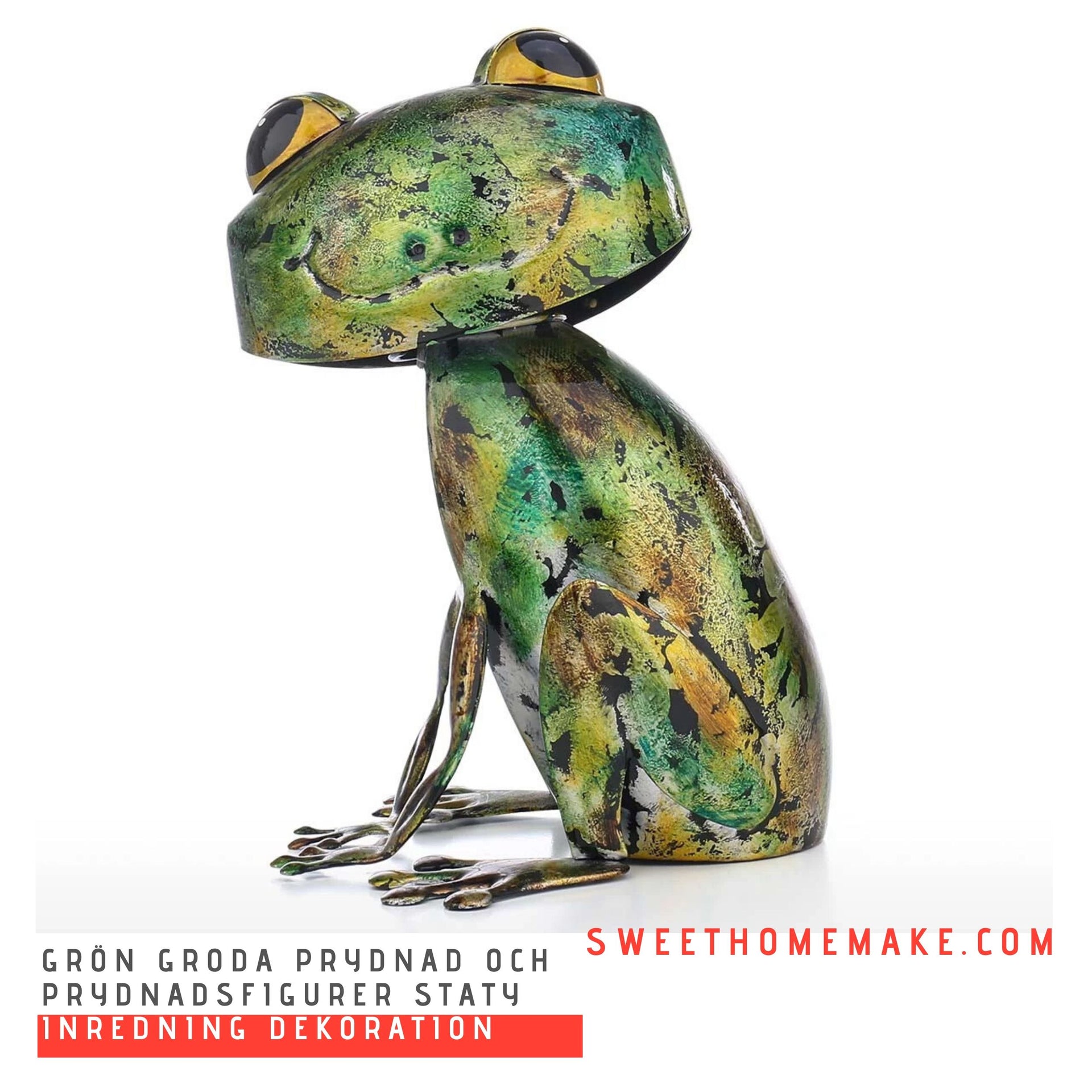 Grön Groda Prydnad och Prydnadsfigurer Djur Inredning Dekoration – The ...