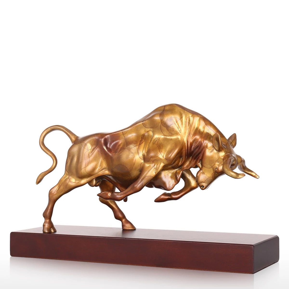 Black Rampant Bull Statue with Pure Copper – The Sweet Home Make