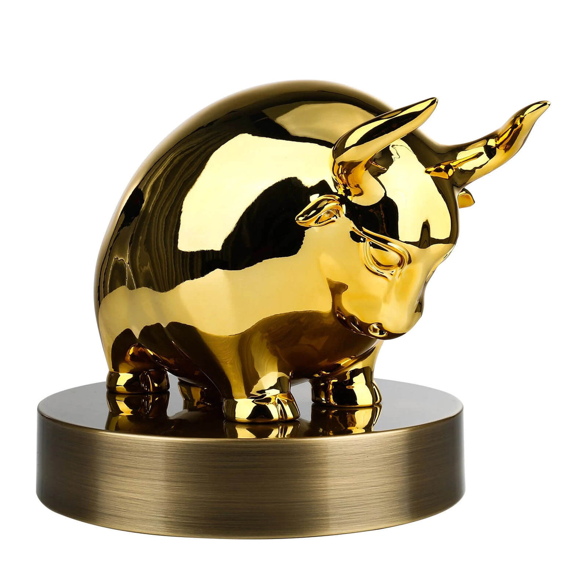 Black Rampant Bull Statue with Pure Copper – The Sweet Home Make