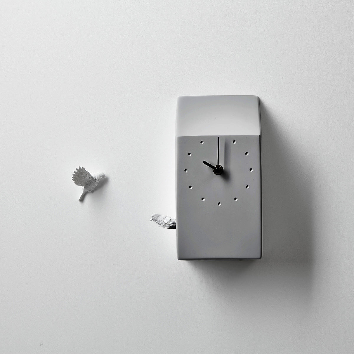 Modern Wall Clock with Bird Sparrow Sculpture Decor – The Sweet Home Make